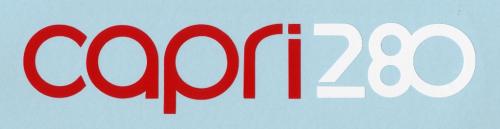 Capri 280 Vinyl Decal Boot Badge