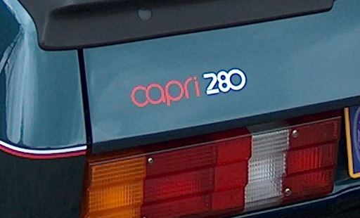 Capri 280 Vinyl Decal Boot Badge