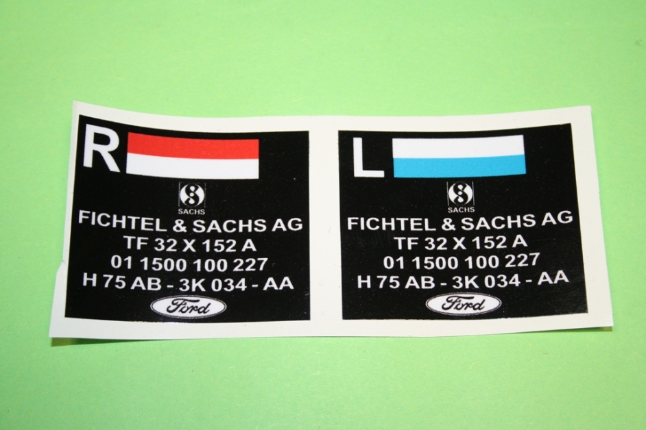 Front Suspension Leg Decal Kit